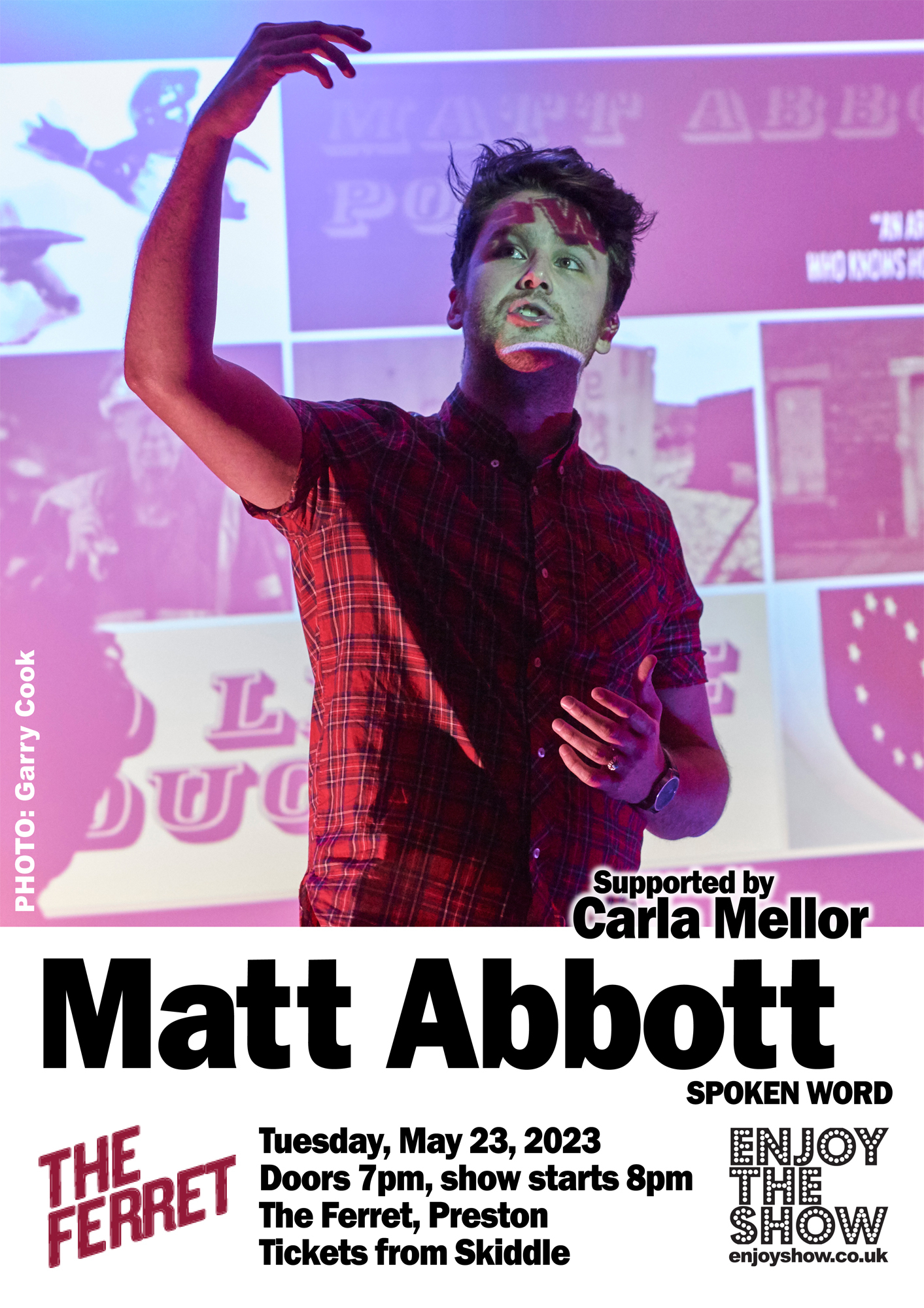 Headline set at The Ferret in Preston on Tue 23 May – Matt Abbott Poet